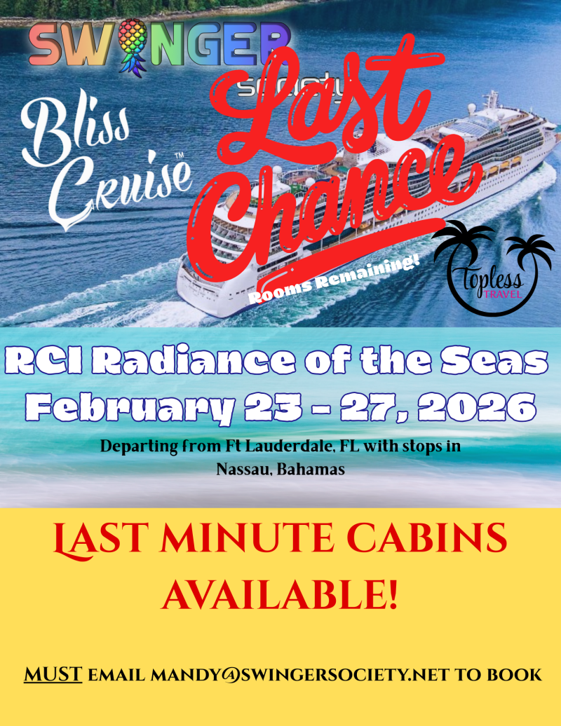 The Swinger Society - Event - Bliss Cruise-RCI Radiance of the Seas at Bliss Cruise on Feb 23